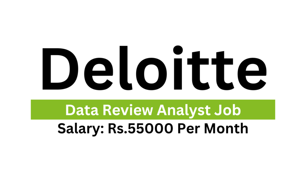 Deloitte Recruitment 2023 | Data Review Analyst Job | Freshers Can ...